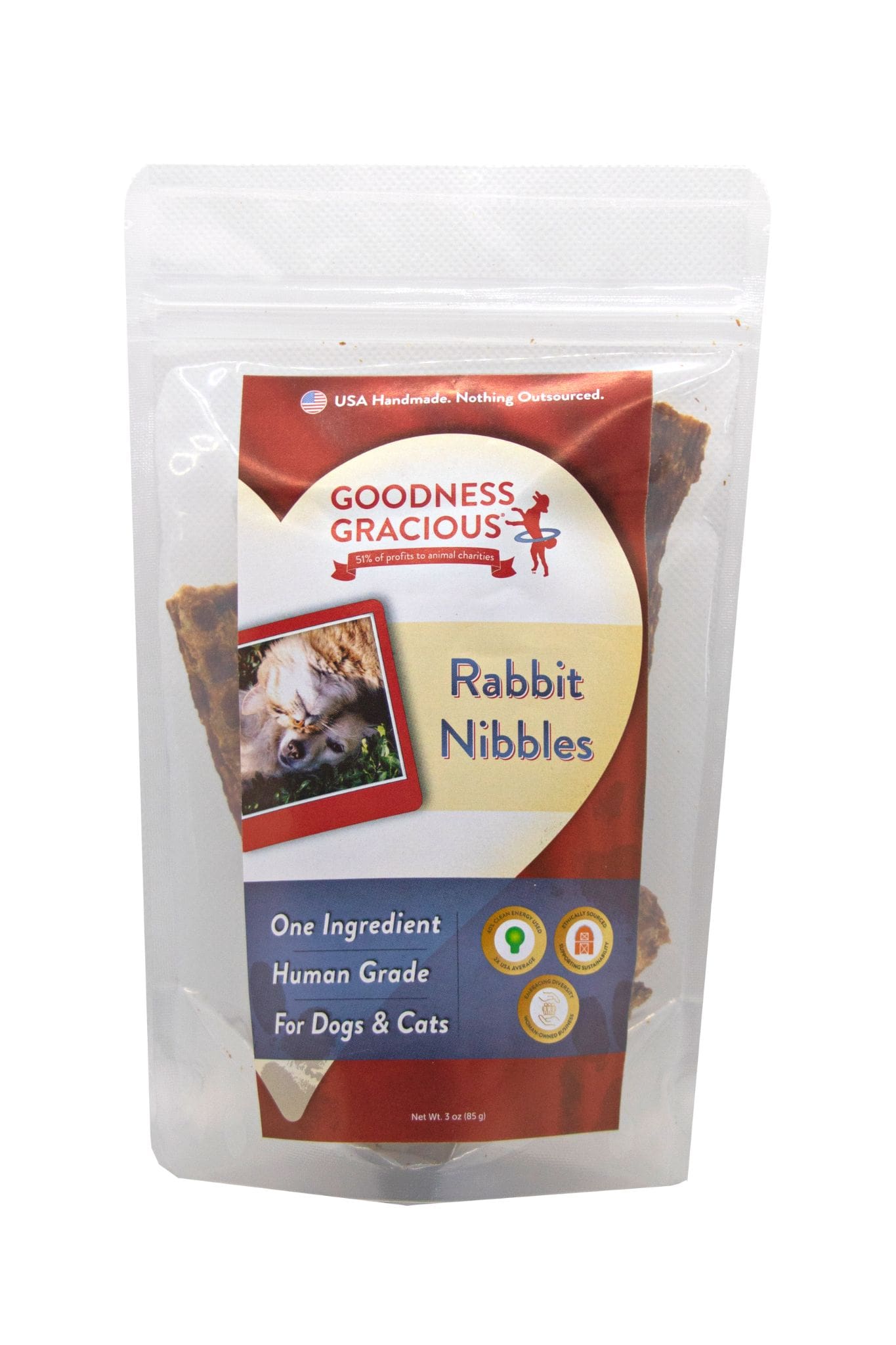 Rabbit Nibbles Dog and Cat Treats – Wholesale - Goodness Gracious