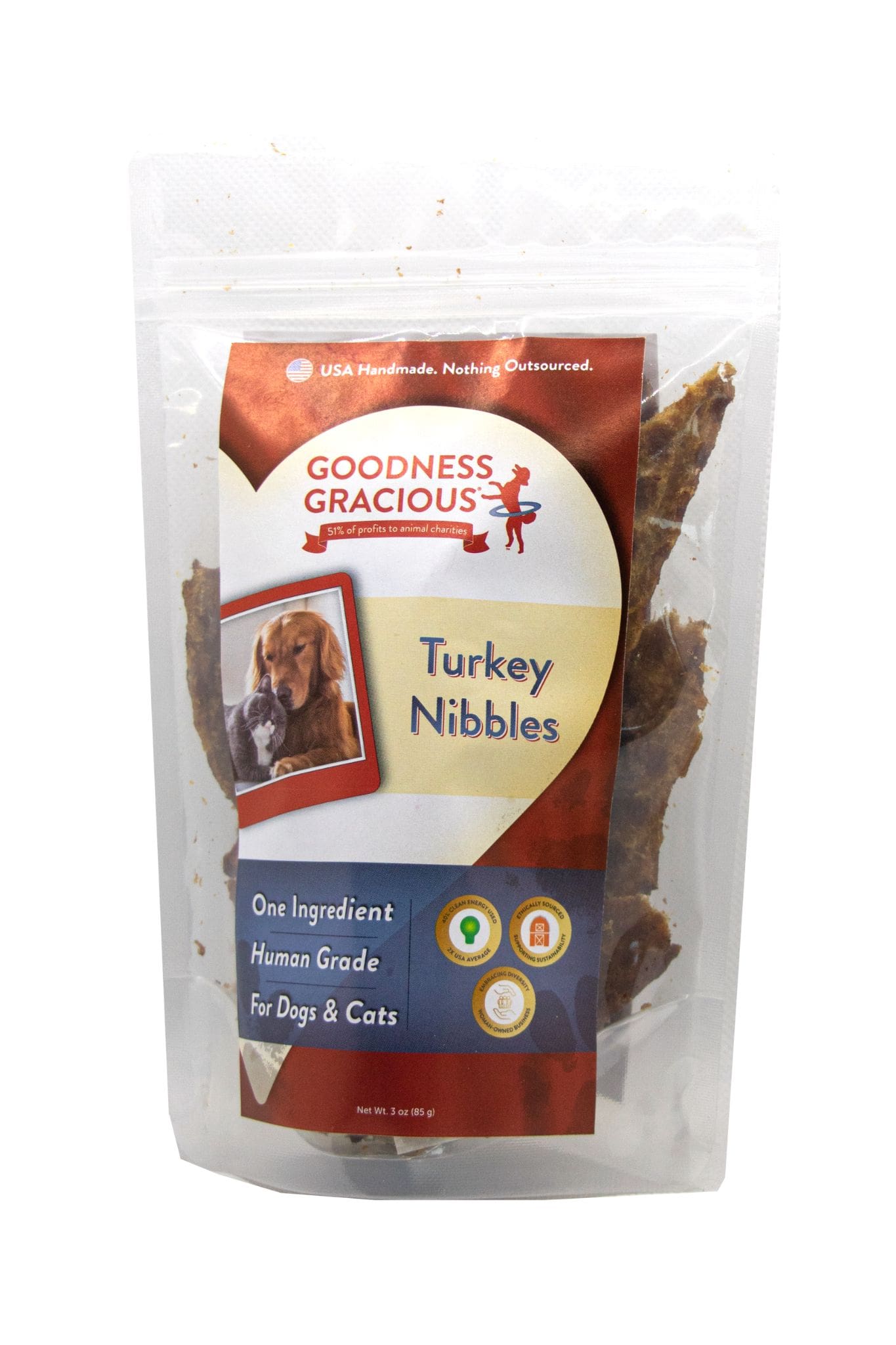 Turkey Nibbles Dog and Cat Treats – Wholesale - Goodness Gracious